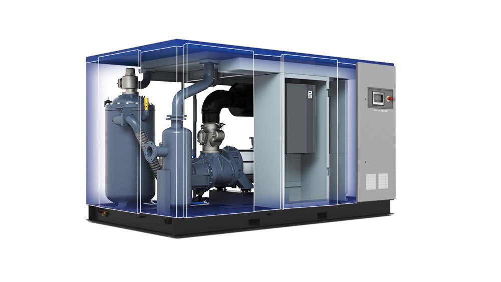 DRF 151 - 340 PM variable speed oil-injected screw compressor - Master Q Pty Ltd