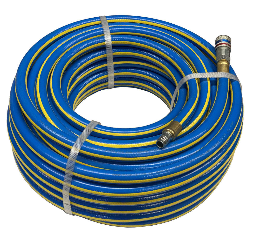 PVC Air Hose, 12mm (1/2"), 30m Fitted 410 Series HI-FLOW, eSafe ...